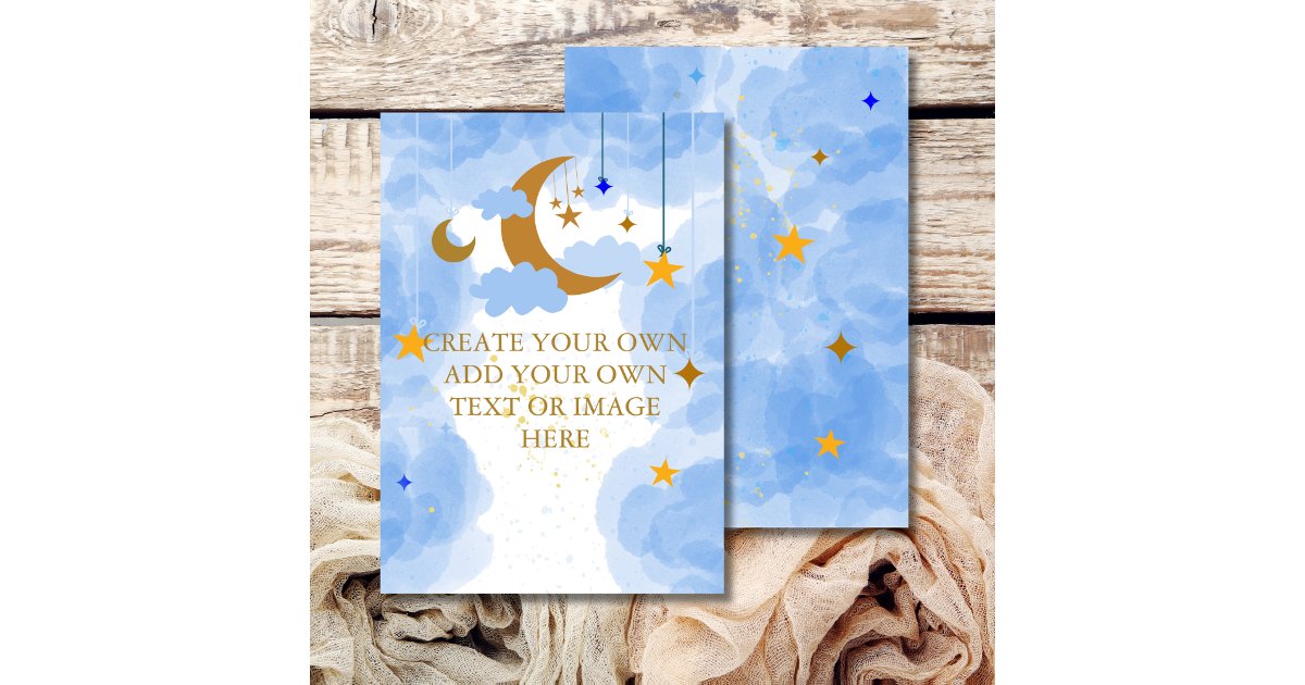 Blank Add Your Own DIY Twinkle Twinkle Little Star Invitation | Zazzle