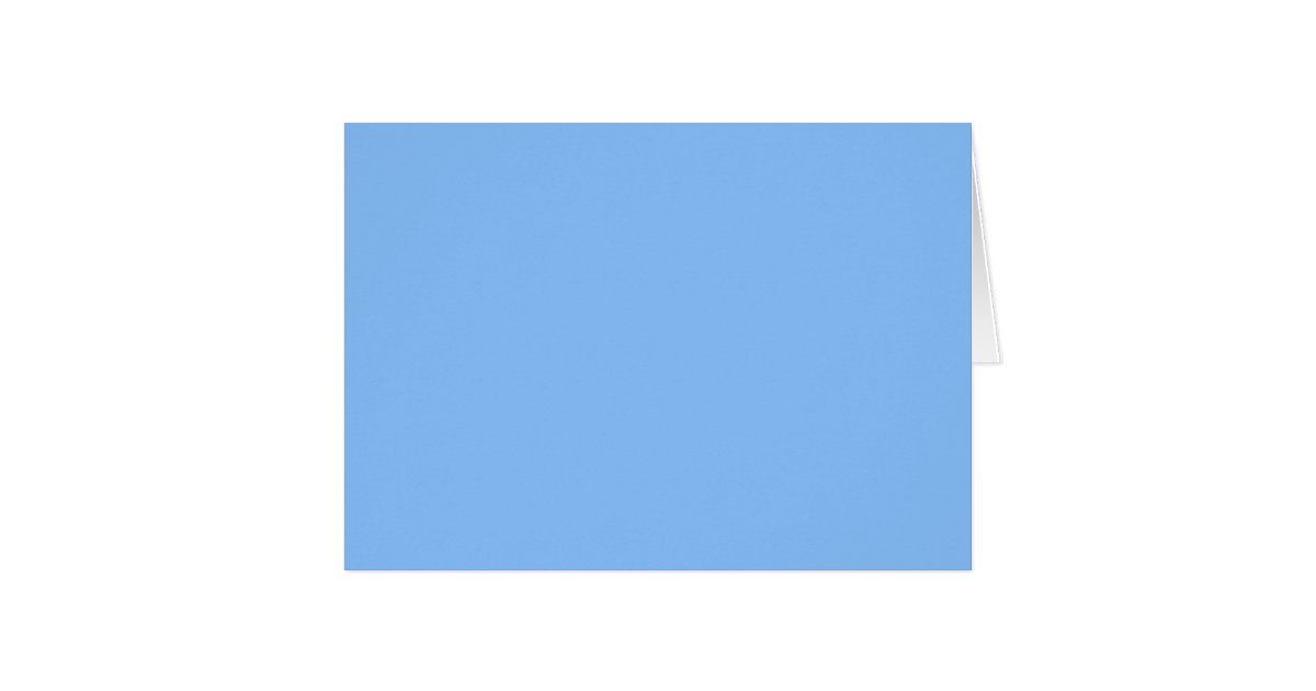 Blank Card with Baby Blue Background | Zazzle