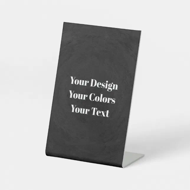 Blank - Create Your Own Custom Pedestal Sign | Zazzle