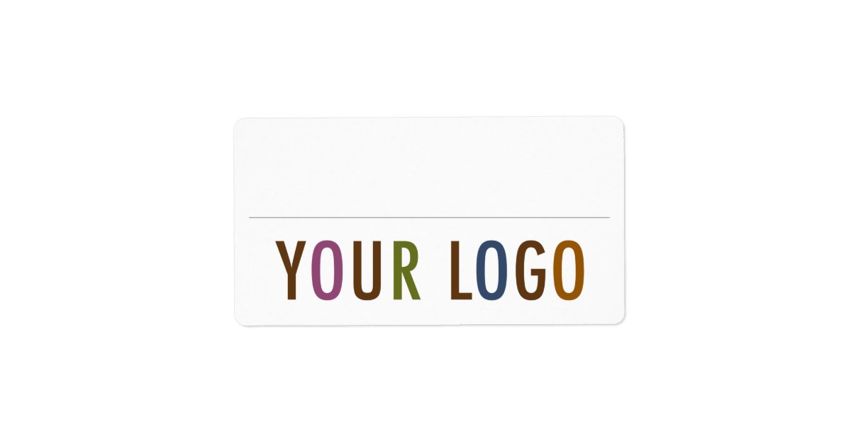 Blank Name Badge Stickers Custom Logo Employee | Zazzle