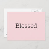 Blessed Quotes Pink Inspirational Faith Quote Postcard | Zazzle