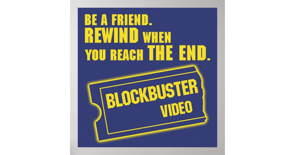 Blockbuster Video Merchandise Poster | Zazzle