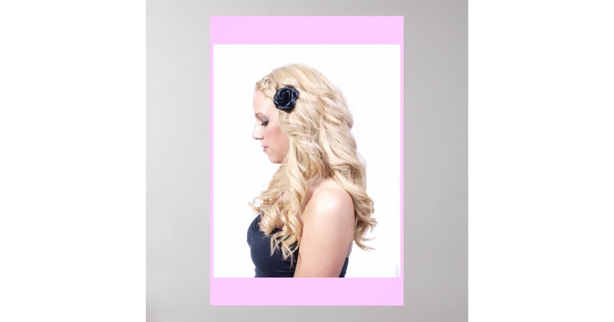 Blonde Curls Poster | Zazzle