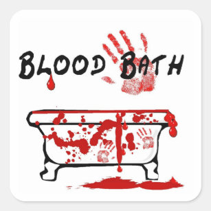 Blood Splatter Stickers & Labels | Zazzle UK