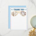Blue and White TopOne Fighter Pilot Thank You Card | Zazzle