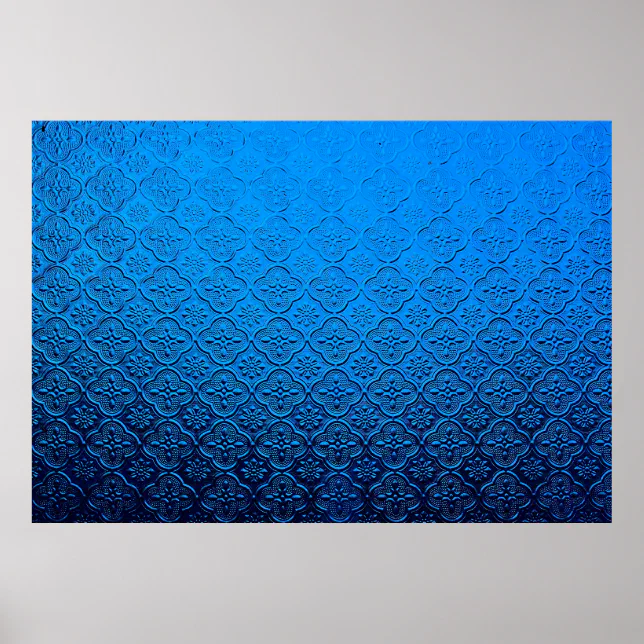 blue background poster | Zazzle