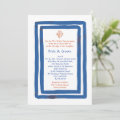 Blue Border Invitation | Zazzle