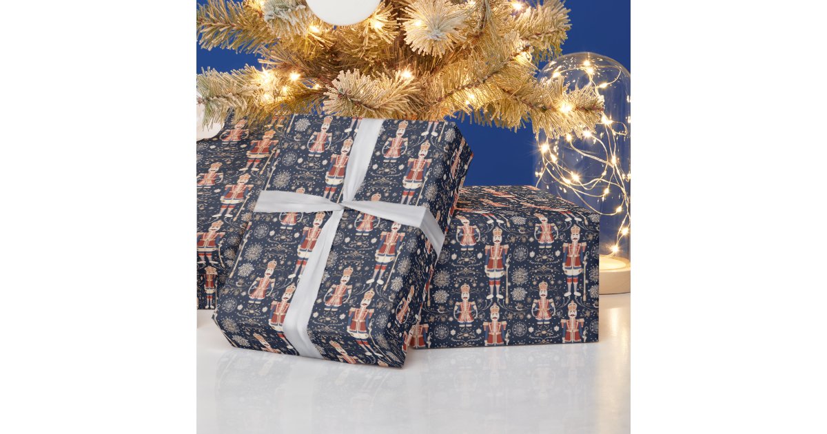 Blue, Columbine Nutcracker Ballet Wrapping Paper | Zazzle