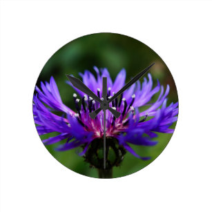 Cornflower Blue Wall Clocks | Zazzle UK