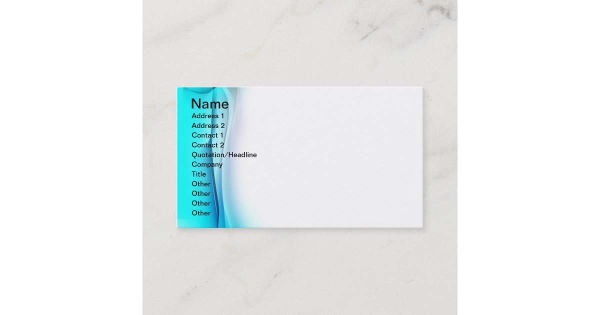 Blue curtain business card | Zazzle