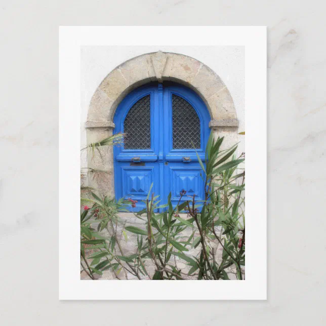 Blue Door Postcard | Zazzle