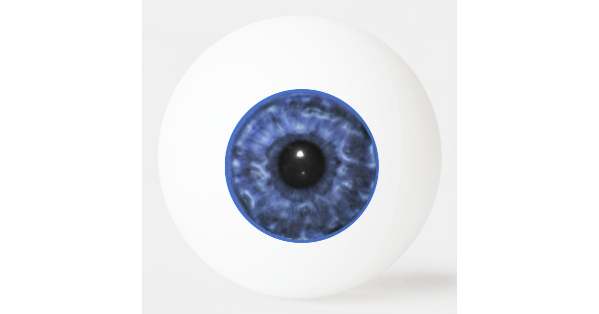 Blue Eyeball Ping Pong Ball | Zazzle