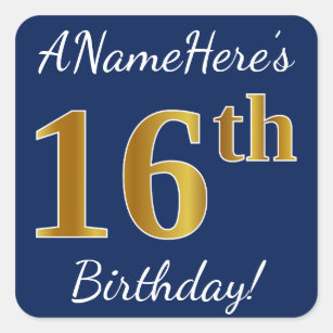 16th Birthday Stickers & Labels | Zazzle UK