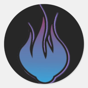 Blue Flame Stickers & Labels | Zazzle UK