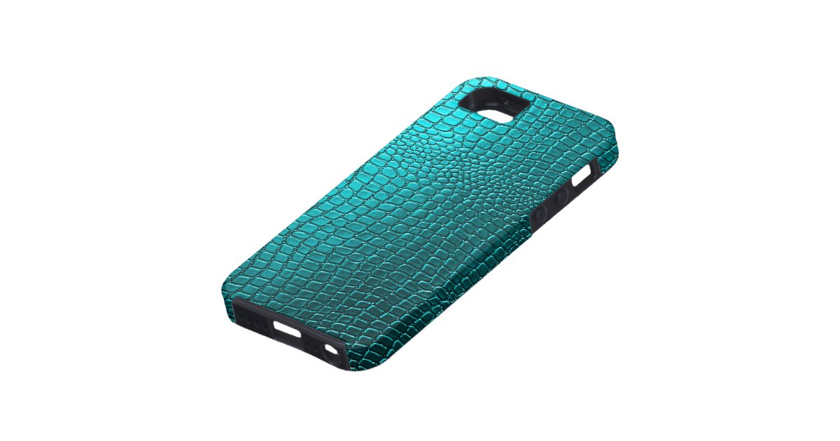 Blue-Green Tones Snakeskin Leather Pattern Look Case-Mate iPhone Case ...