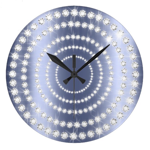 Navy Blue Wall Clocks | Zazzle UK