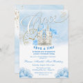 Blue Once Upon a Time Princess Birthday Invitation | Zazzle