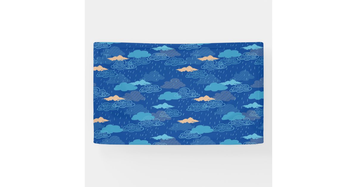 Blue Rainy Day Banner | Zazzle