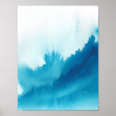 Blue Watercolor Poster | Zazzle