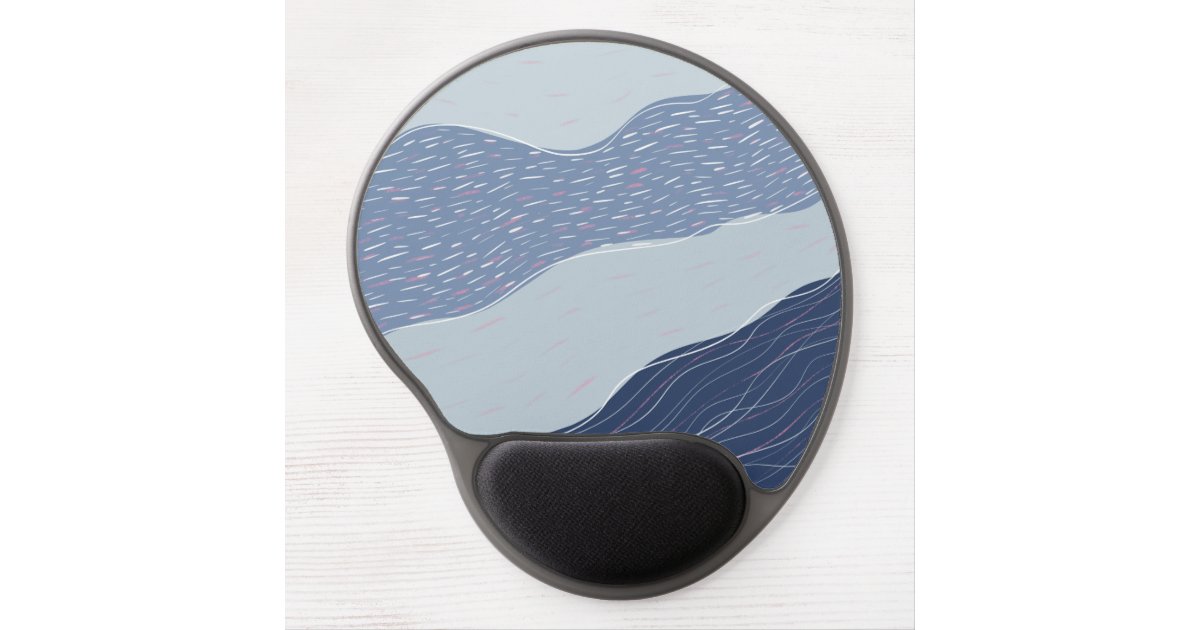 Blue Wave Gel Mouse Mat | Zazzle