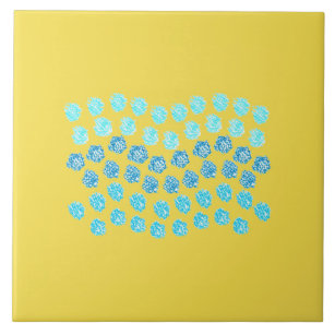 Blue Wave Decorative Ceramic Tiles | Zazzle.co.uk