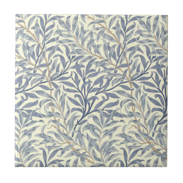 Blue Willow Bough (by William Morris) Ceramic Tile | Zazzle