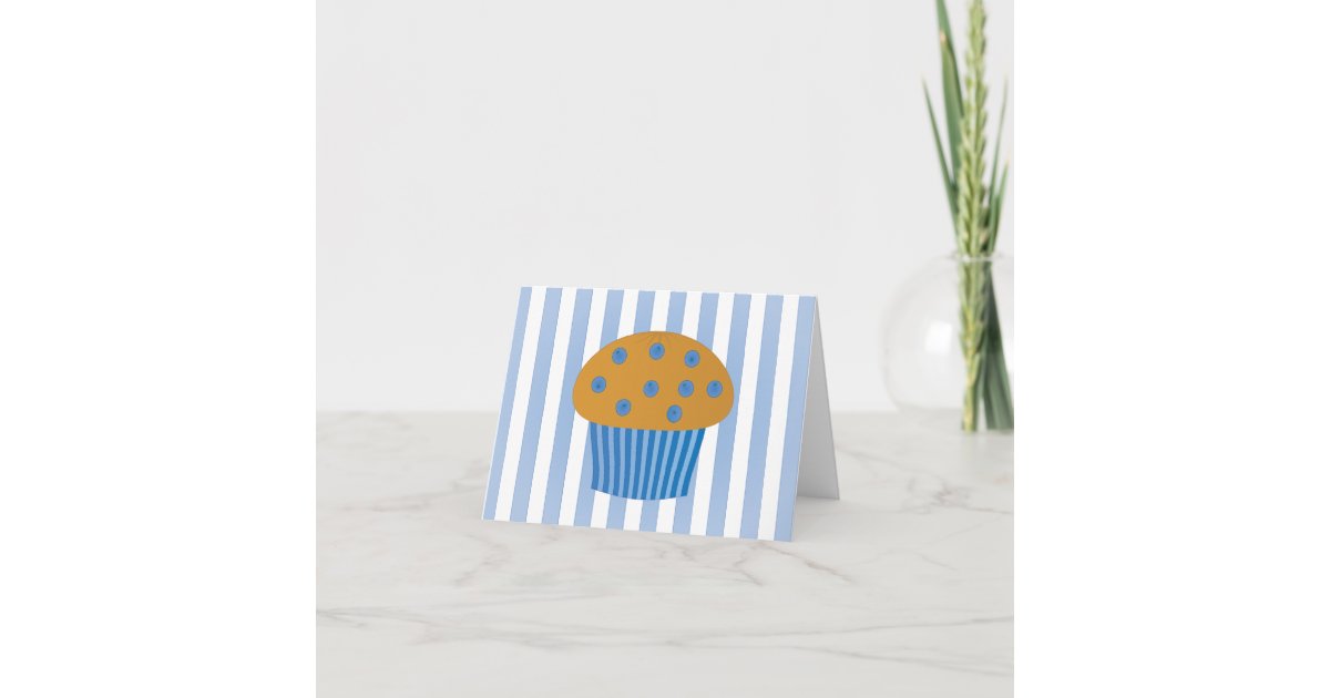 Blueberry Muffin Card | Zazzle