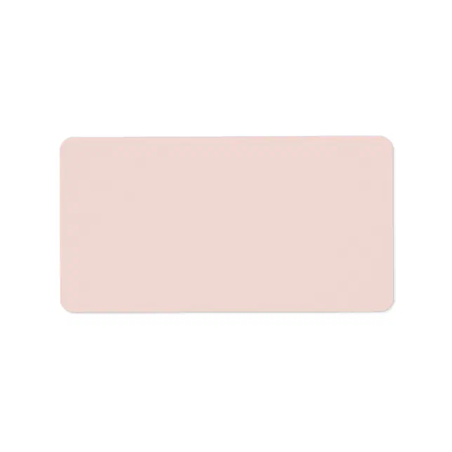 Blush pink blank plain solid colour labels | Zazzle