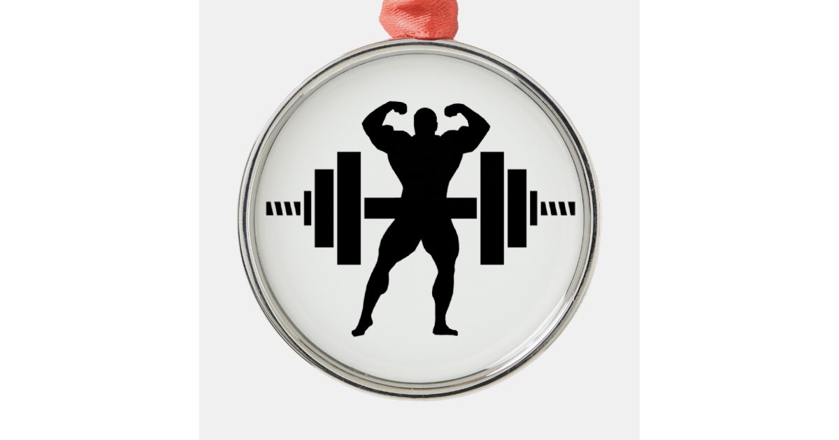 Bodybuilder Metal Tree Decoration | Zazzle