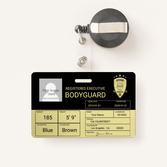 Bodyguard ID Badge | Zazzle.co.uk