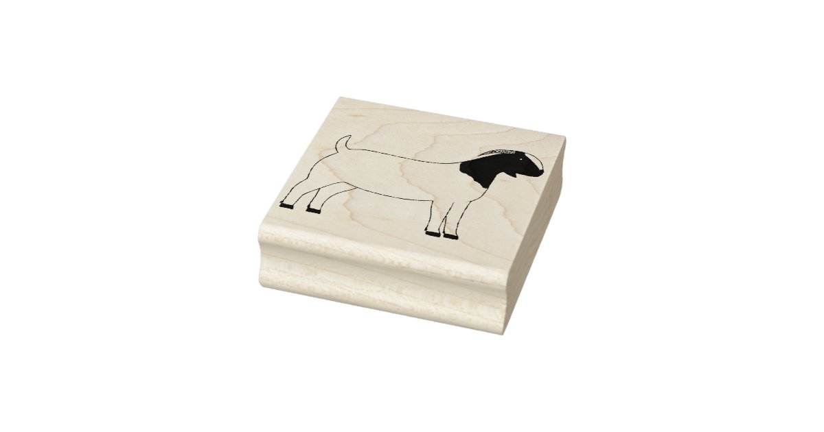 Boer Goat Rubber Stamp | Zazzle