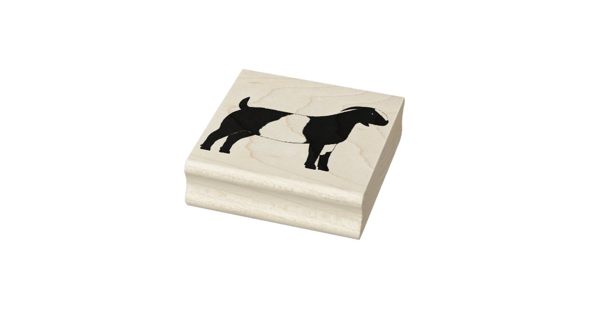 Boer Goat Rubber Stamp | Zazzle