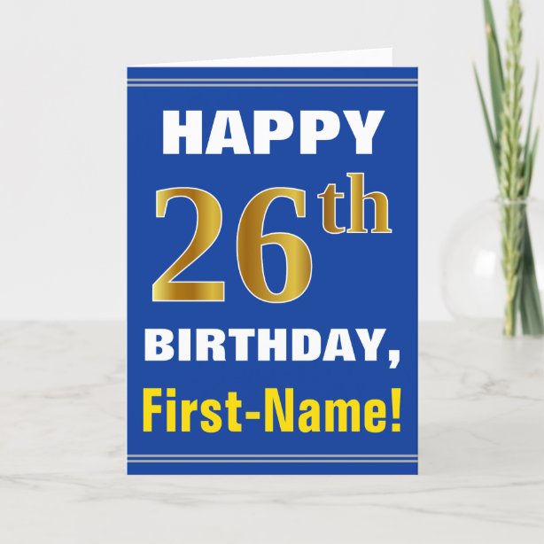 26 Year Old Birthday Cards | Zazzle UK