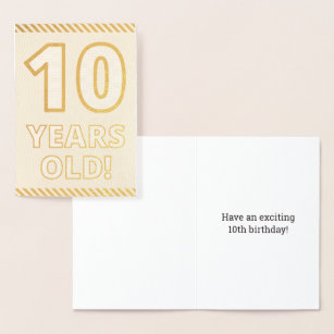 10 Year Old Birthday Cards | Zazzle UK
