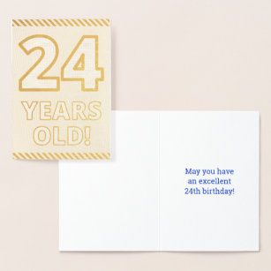 24th Birthday Cards | Zazzle UK