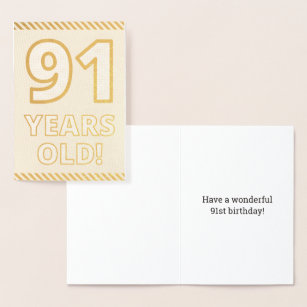 91st Birthday Cards | Zazzle UK