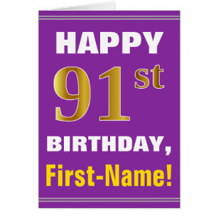 91st Birthday Cards & Templates | Zazzle UK