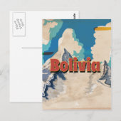 Bolivia Vintage Travel Poster Postcard | Zazzle