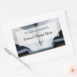 Book Donation Sticker | Zazzle
