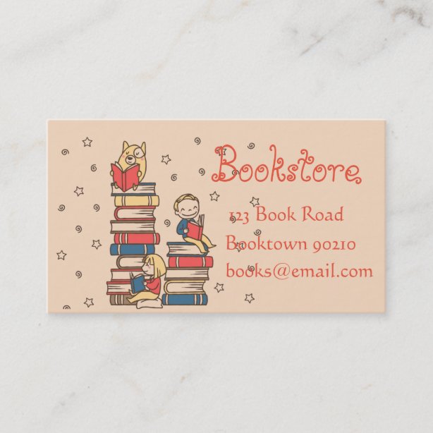 Bookstore Business Cards | Zazzle UK