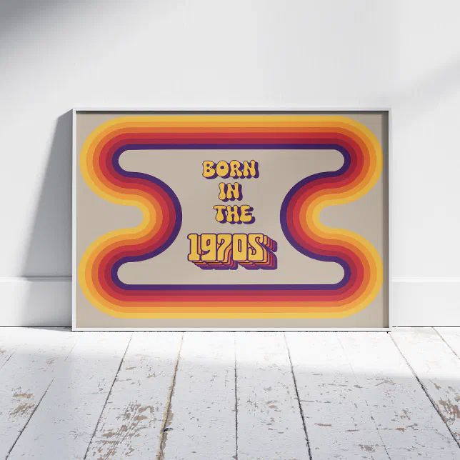 Born in 1970s, Millennials, Gen X, Birth Year Poster | Zazzle