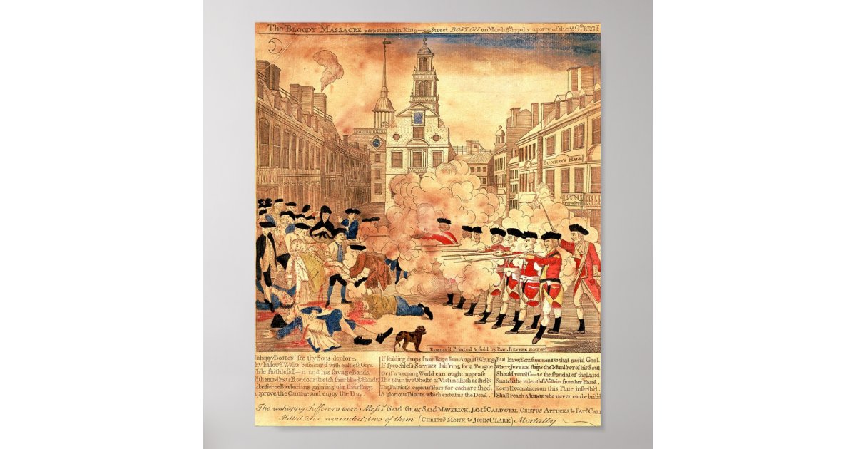 Boston Massacre Poster Zazzle boston-massacre-poster-zazzle