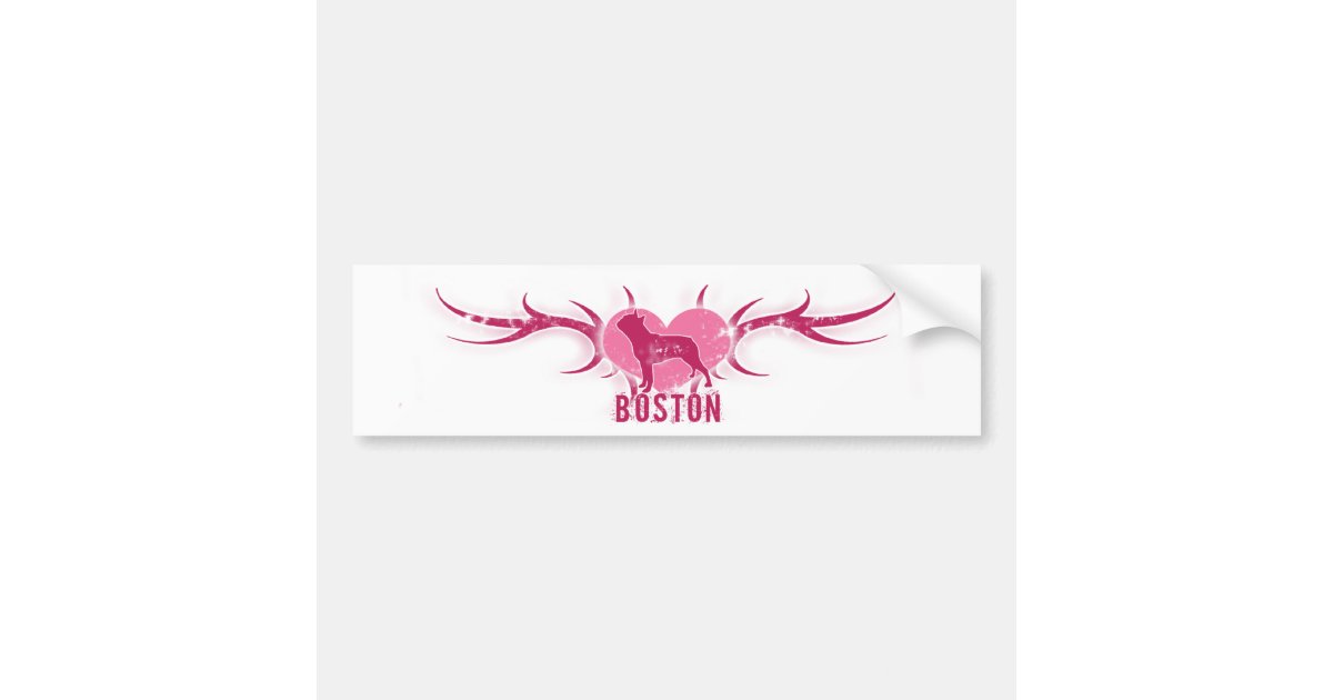 Boston Terrier Bumper Sticker | Zazzle