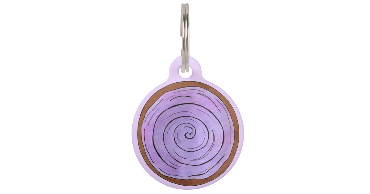 Bowl of POI Purple Hawaiian Food Taro Root Hawaii Pet Tag | Zazzle