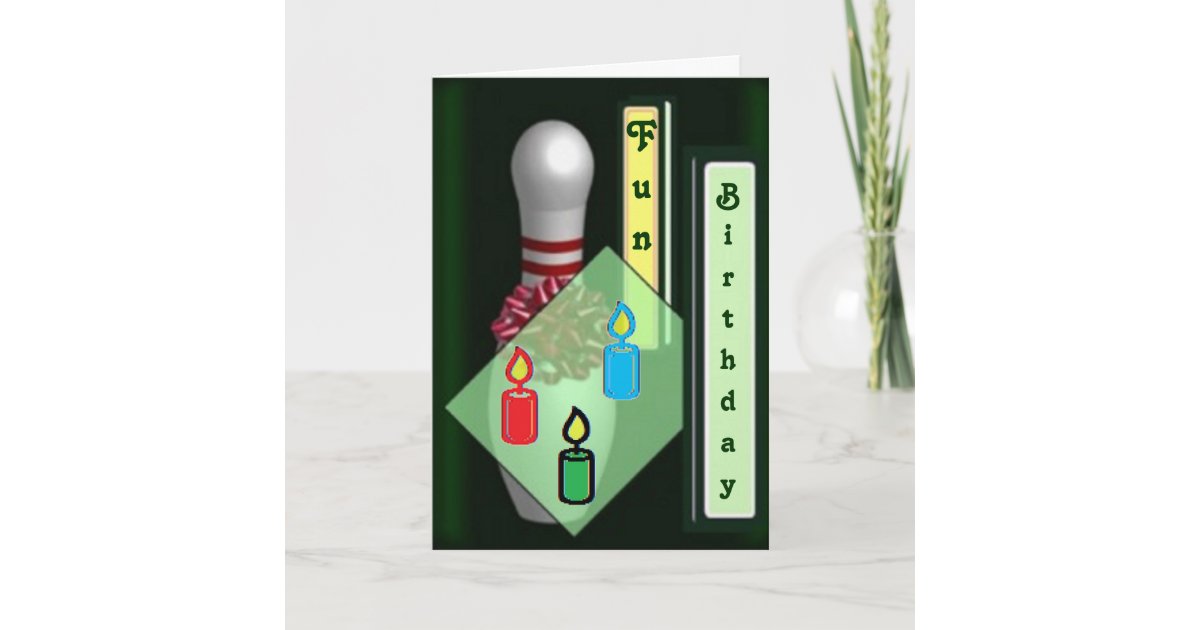 Bowling birthday cards | Zazzle