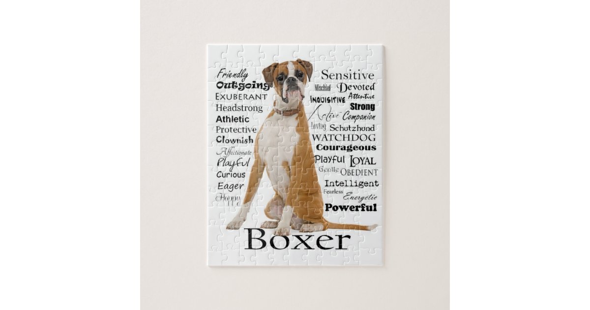 Boxer Traits Puzzle | Zazzle