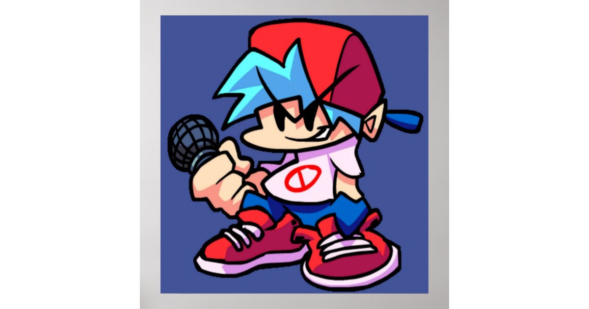 Boyfriend Friday Night Funkin Poster | Zazzle