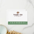 Boy's Football 1st Birthday Touchdown Thank You Card | Zazzle