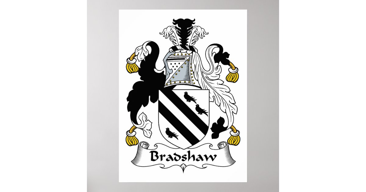 Bradshaw Family Crest Poster | Zazzle