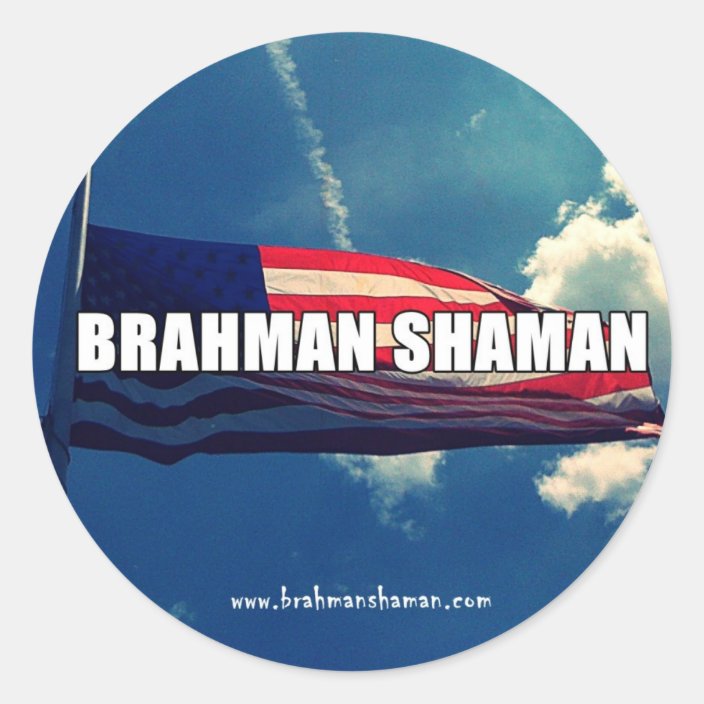 BRAHMAN SHAMAN - FLAG STICKER | Zazzle.co.uk